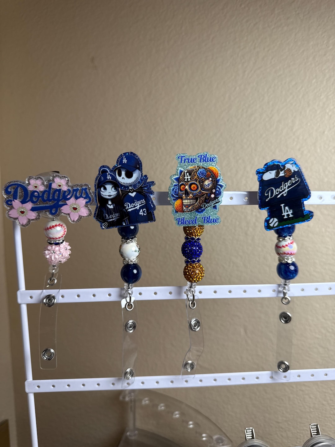 Character Dodgers Badge Reel - Etsy