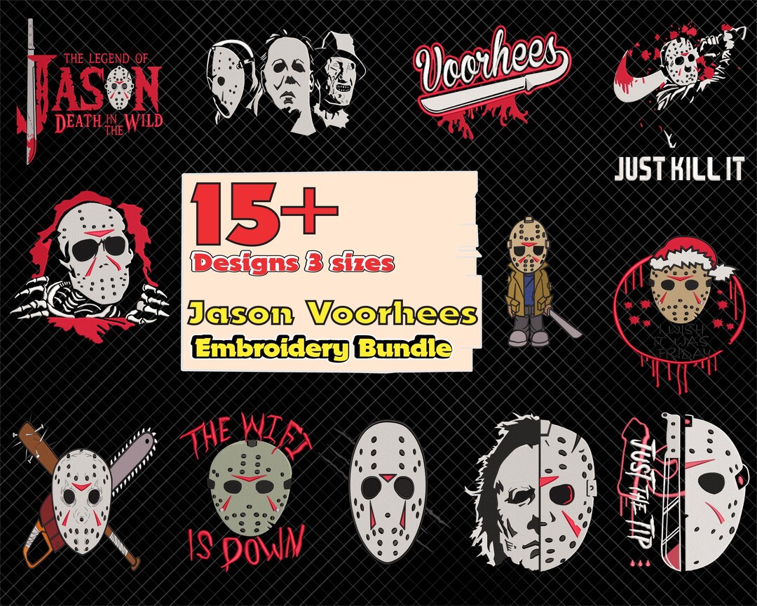 Serial Killer Halloween Embroidery, Halloween Scary Killer Embroidery ...