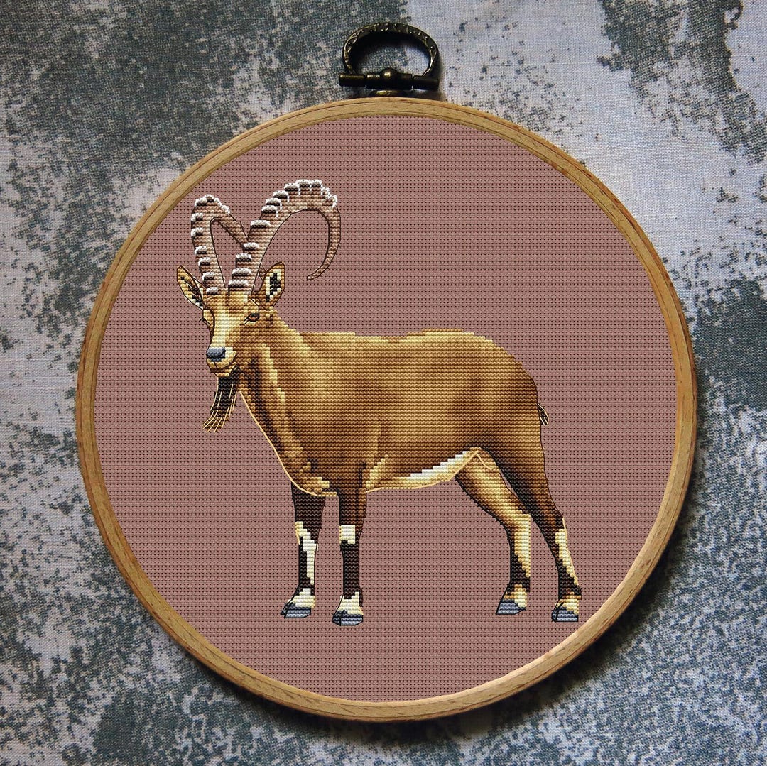Goat Cross Stitch Pattern Animals Download PDF - Etsy