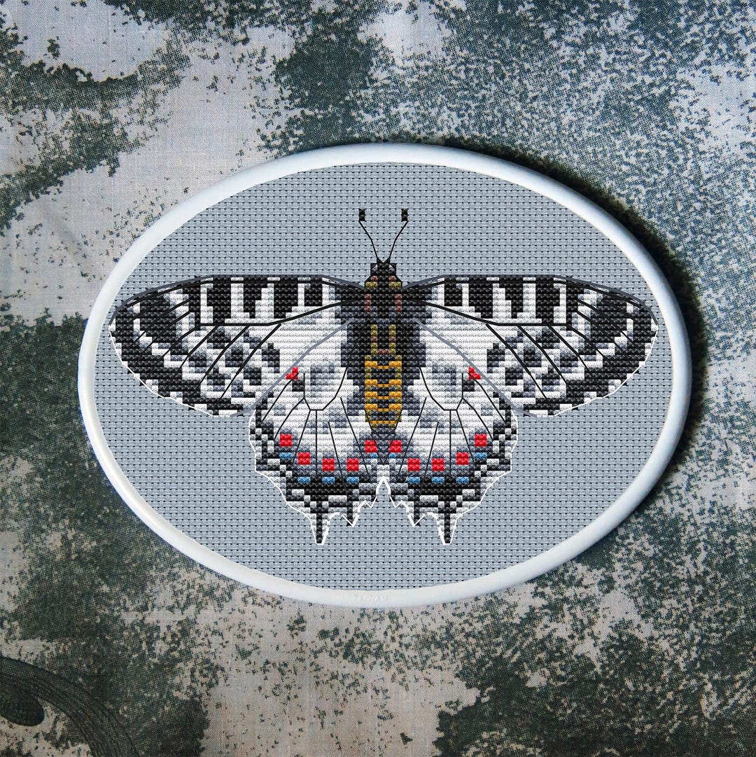 Butterfly Cross Stitch Pattern Eastern Festoon Download PDF - Etsy ...