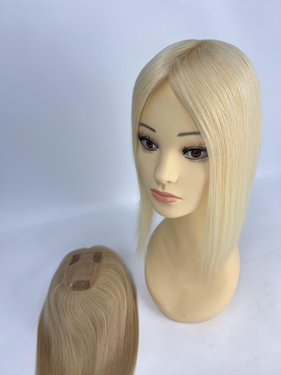 3x5" Silk Base Human Hair Topper With PU Perimeter (color #613) – Dual ...