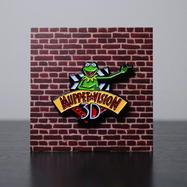 Muppet*vision 3D Kermit Logo Soft Enamel Pin - Etsy