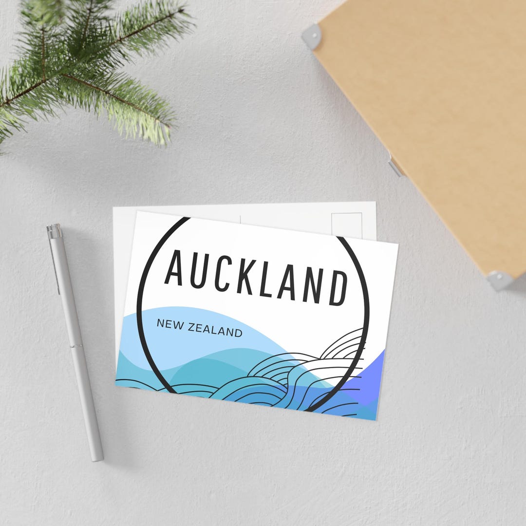 Fine Art Postcard, Auckland New Zealand - Travel Souvenir - Etsy