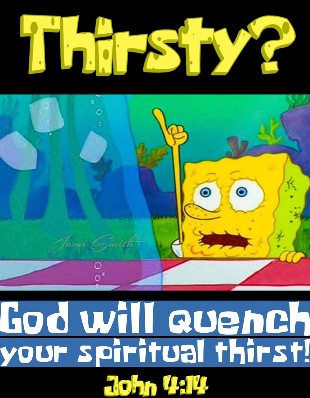 Spongebob & Jesus funny T-shirt - Etsy