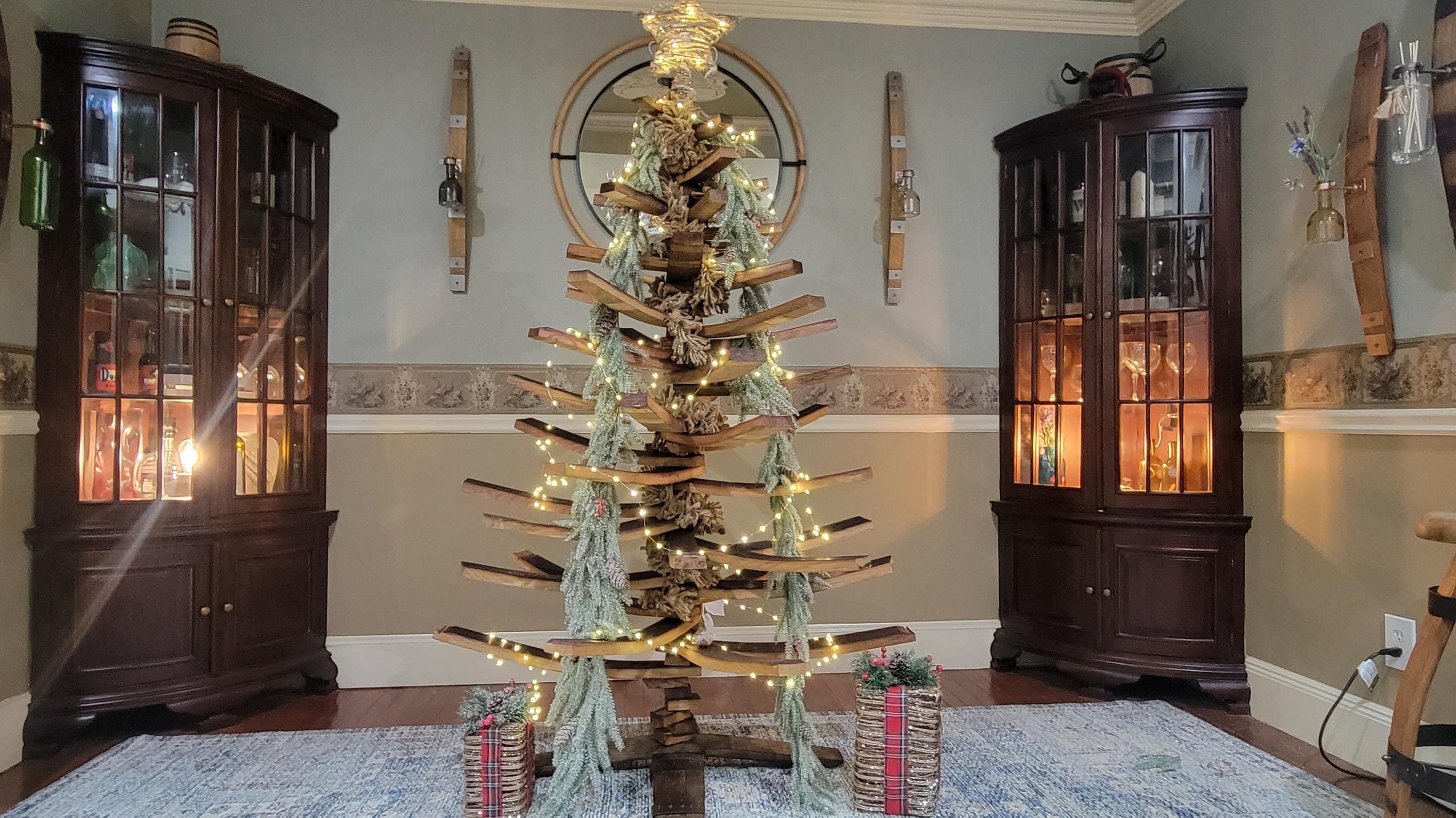 Wine Barrel Christmas Tree - Etsy