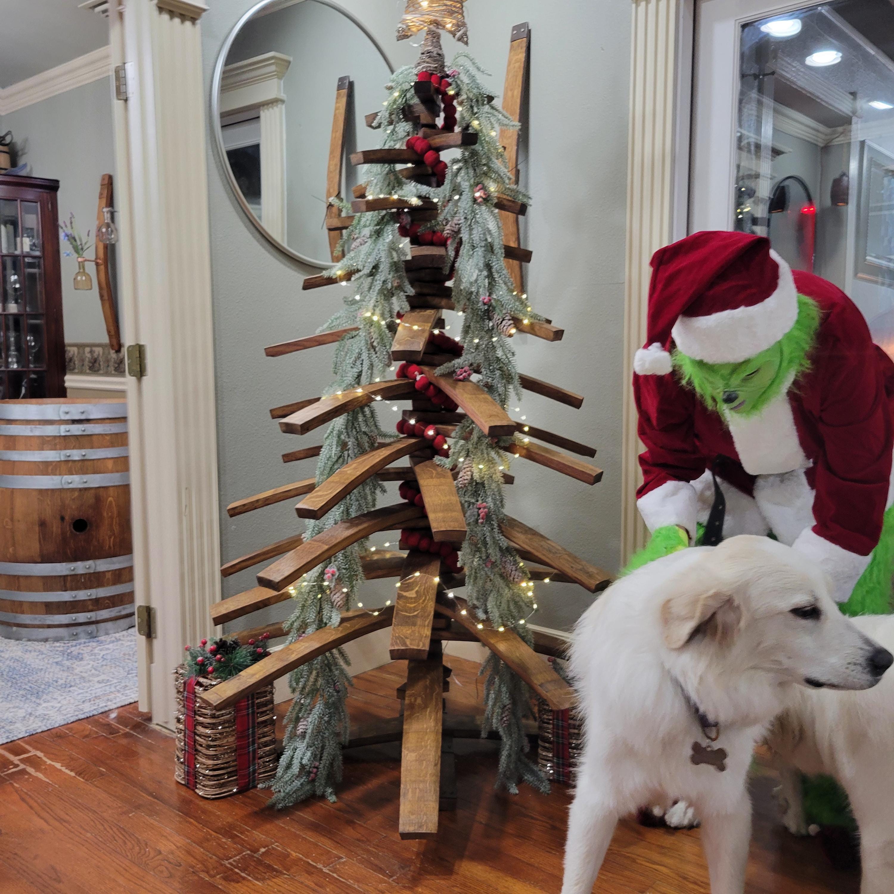 Wine Barrel Christmas Tree - Etsy