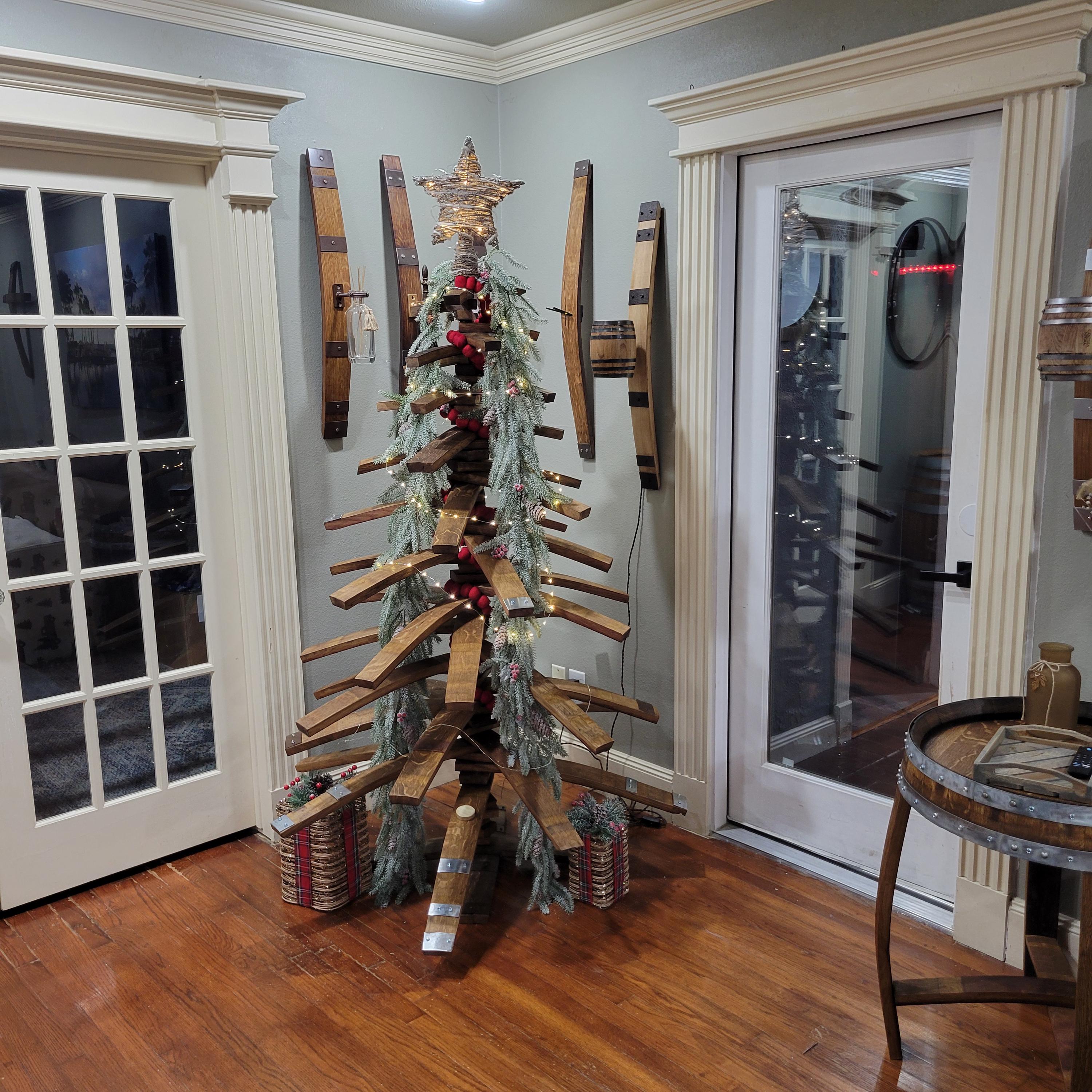 Wine Barrel Christmas Tree - Etsy