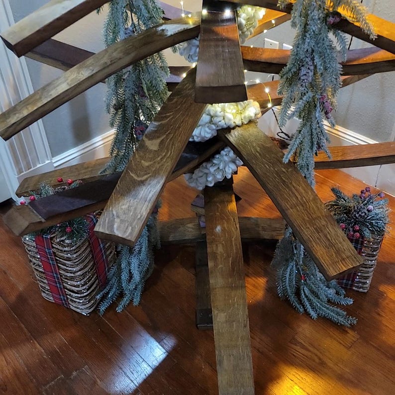 Wine Barrel Christmas Tree - Etsy