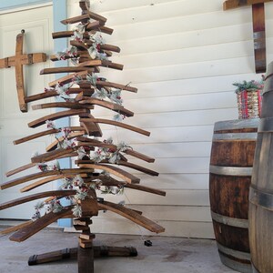 Wine Barrel Christmas Tree - Etsy