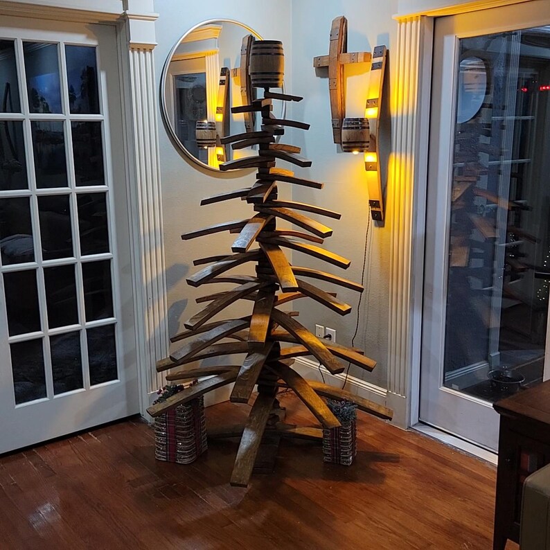Wine Barrel Christmas Tree - Etsy