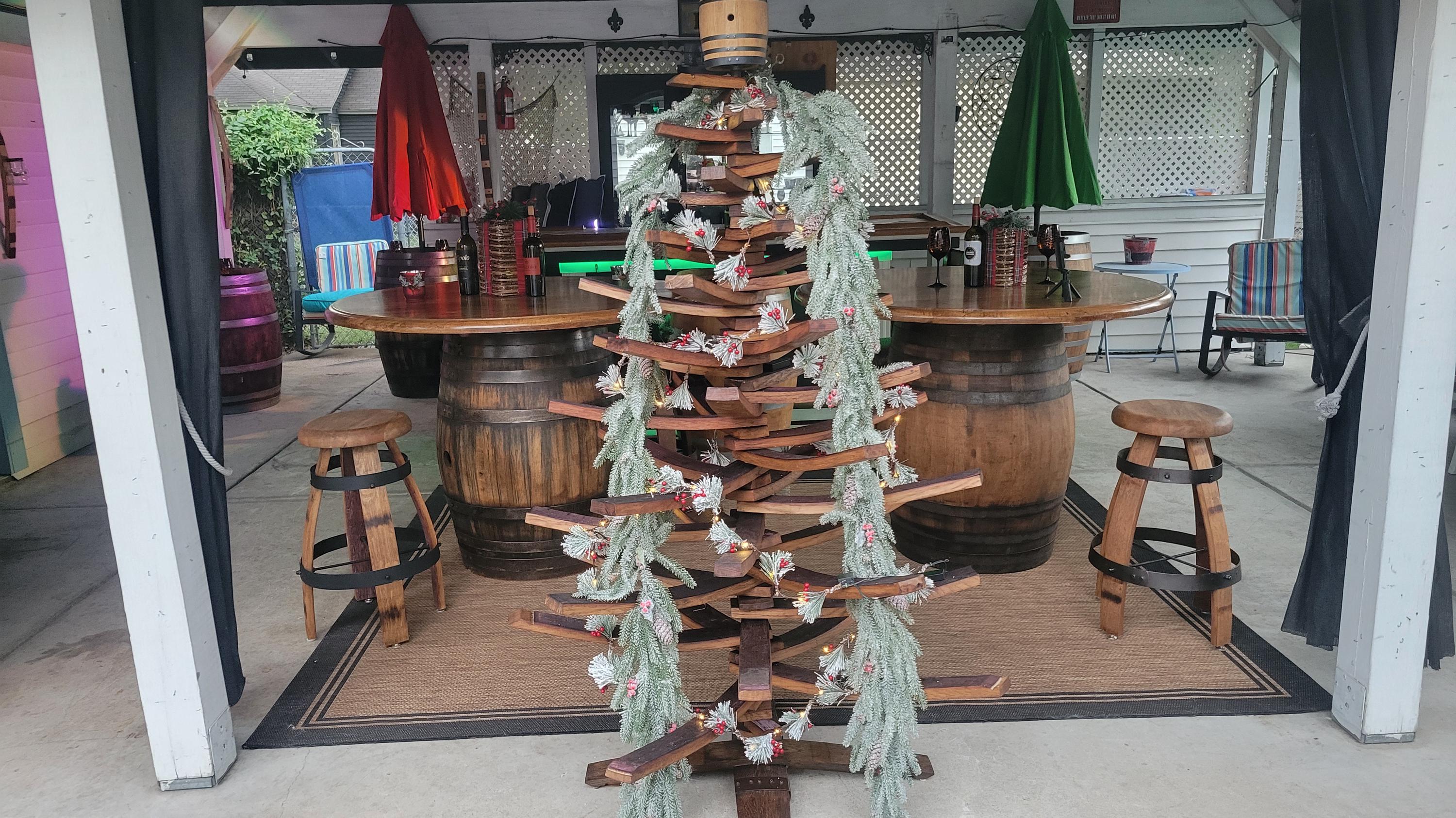 Wine Barrel Christmas Tree - Etsy