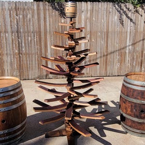 Wine Barrel Christmas Tree - Etsy