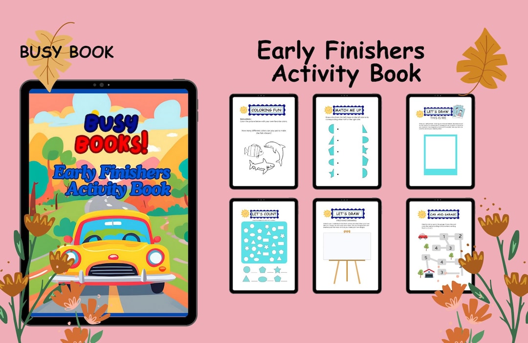 Busy Book - Digital Download, Canva Editable, With Early Fınıshers ...