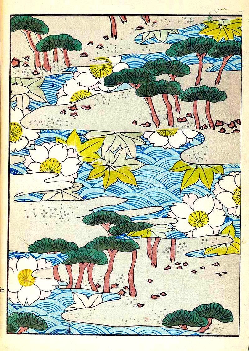 Vintage Japanese Prints Collection - 71 Early 20th-century Art Nouveau ...