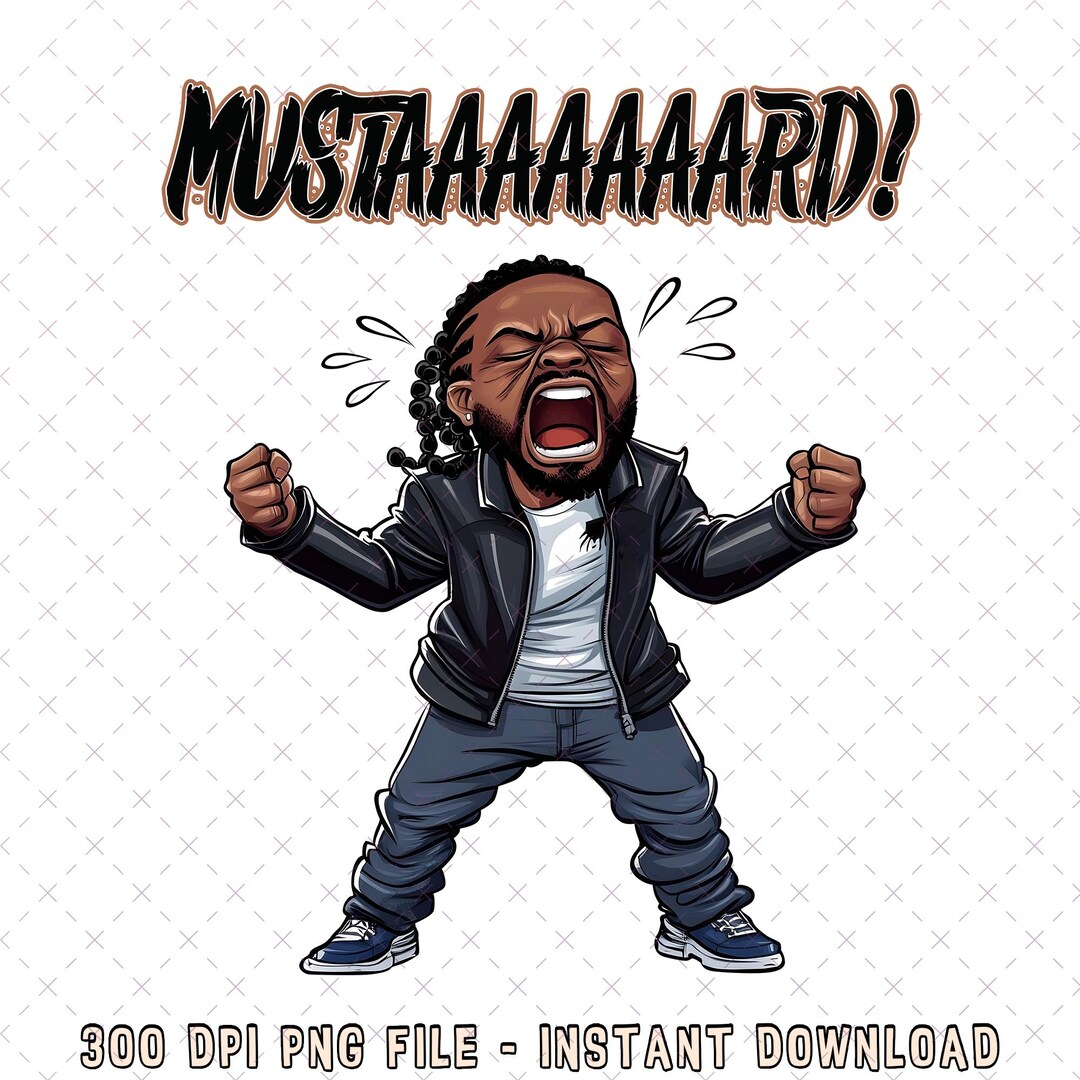 Kendrick Lamar Mustard PNG, Tv off Lyrics T-shirt Design, GNX, Mustard ...