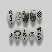 League of Legends Nami Press on Nails | Nami Handpainted Nail Art - Etsy