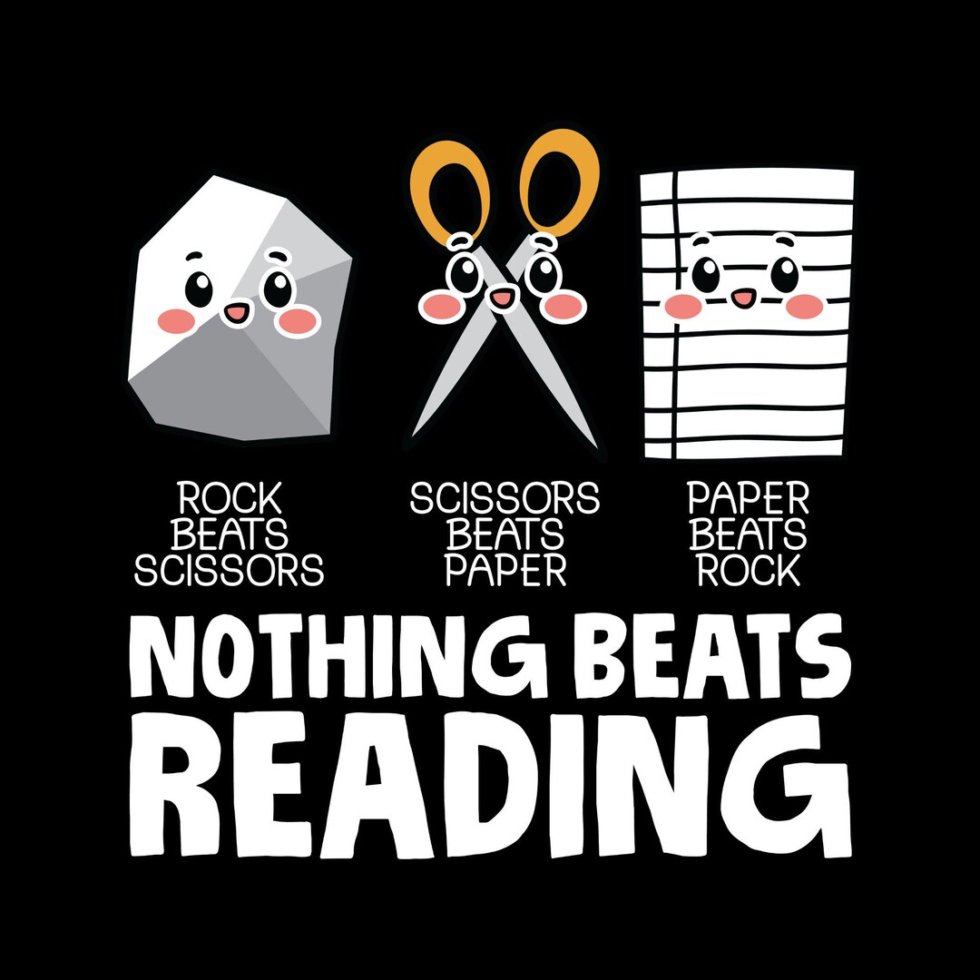 Nothing Beats Reading Png, Cute Book Lover Sublimation -kawaii Rock ...