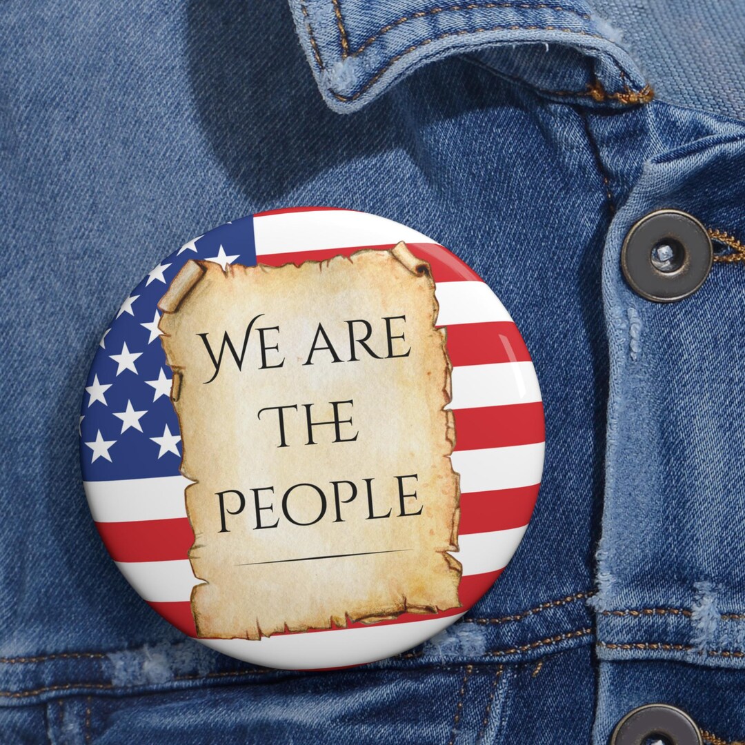 No Kings | United We Ribbit Pins | Funny Activist Buttons for Freedom ...