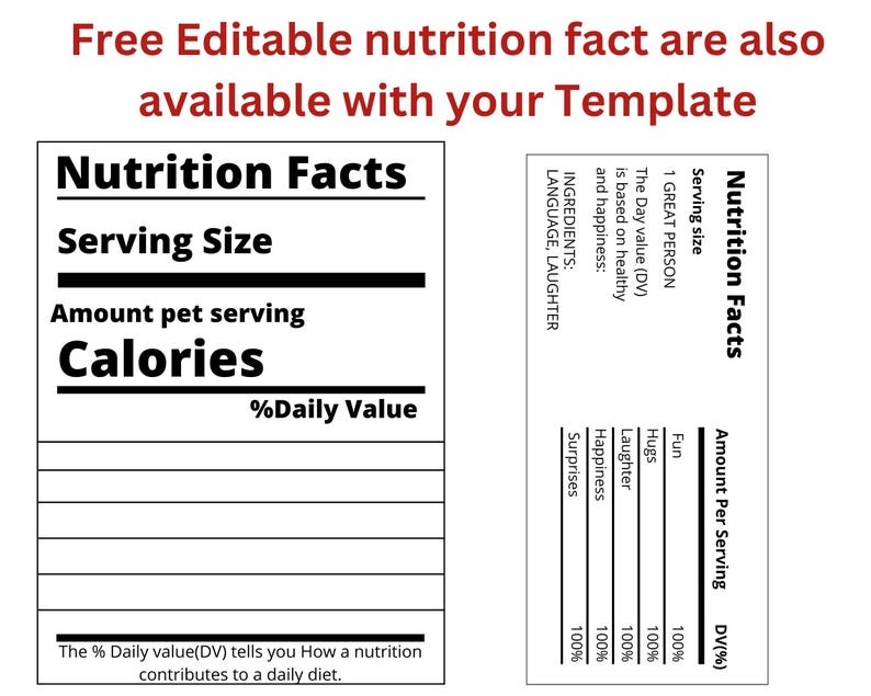Juice Pouch Label Template: Editable Party Favor (digital Download) - Etsy