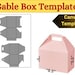 Gable Box Template| Favor Box SVG| DIY Gift Box|gamble Box Size 8.5" X ...