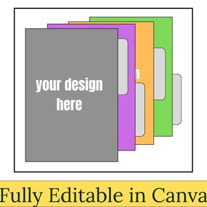 Planner Divider Template, Tab Divider SVG, Editable Divider Template ...
