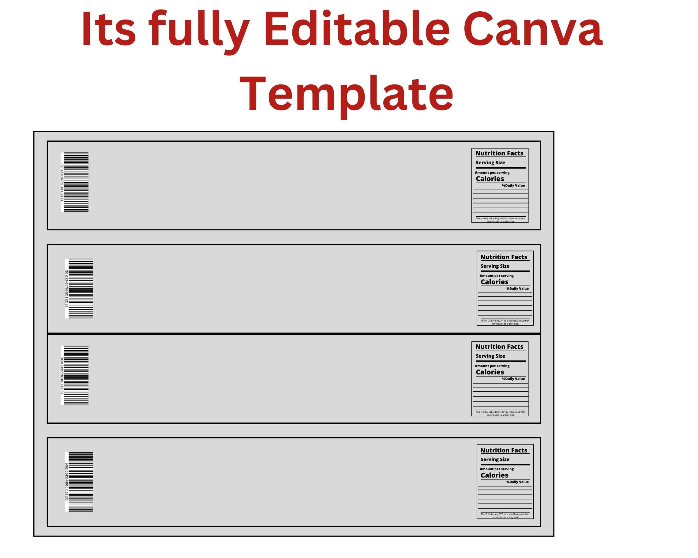 Soda Can Template, Editable Soda Can Label, Custom Pop Can Label, Blank ...