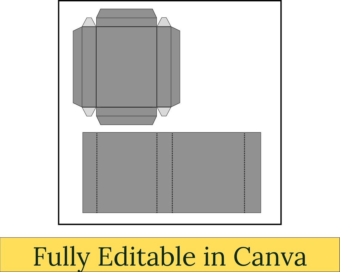 Match Box Template SVG PNG, Editable Matchbox Template, Party Favor Box ...