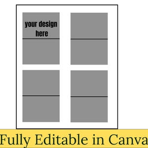 Tent Card Template, Editable Table Tent, Canva Name Card, Printable ...