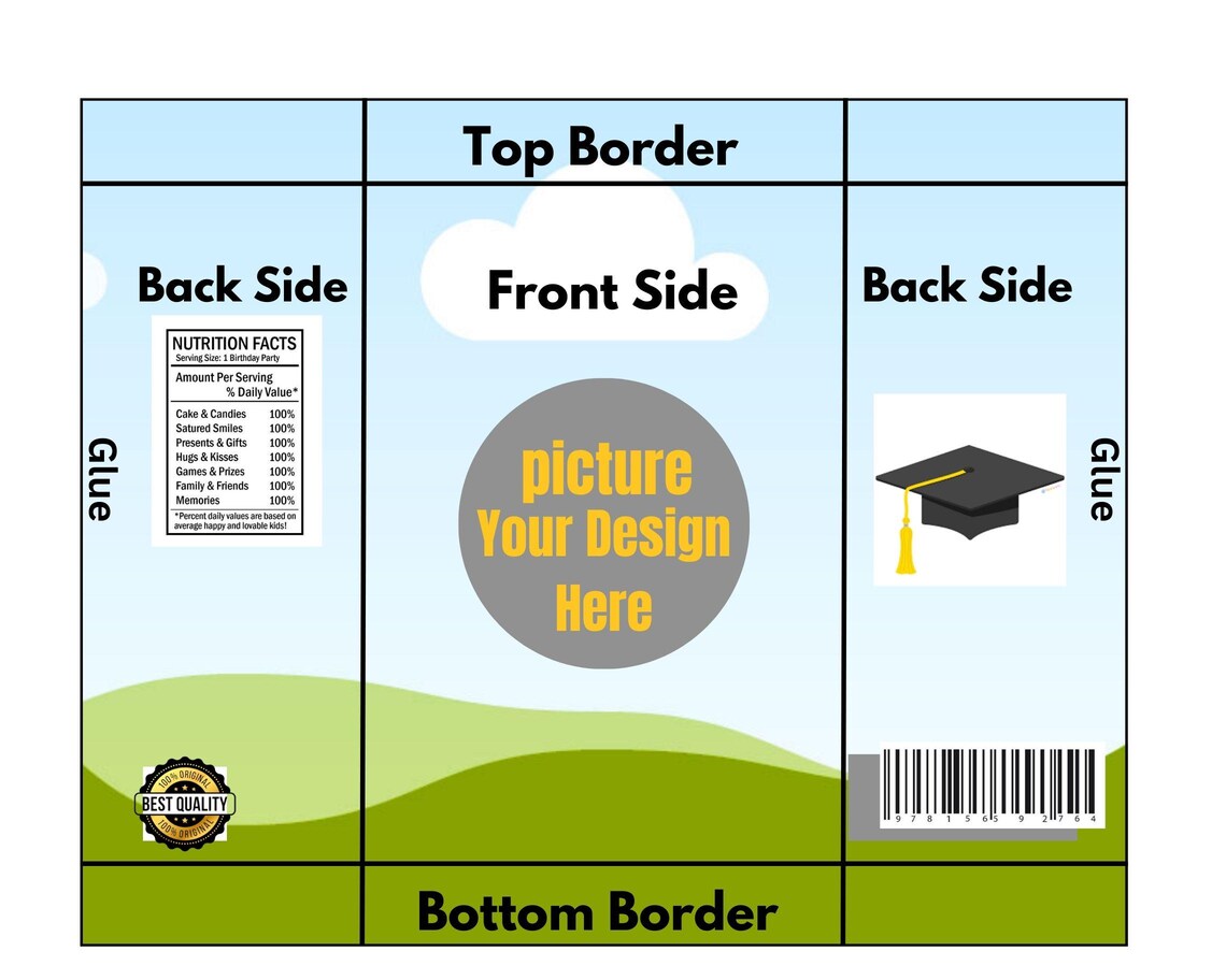 Graduation Chip Bag Template: DIY Party Favor (canva, Cricut ...
