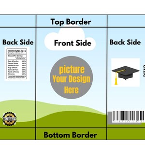 Graduation Chip Bag Template: DIY Party Favor (canva, Cricut ...