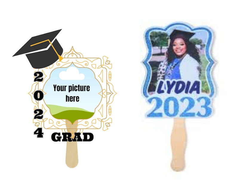 Graduation Fan Template| DIY Editable Hand Fan| Personalized Graduation ...