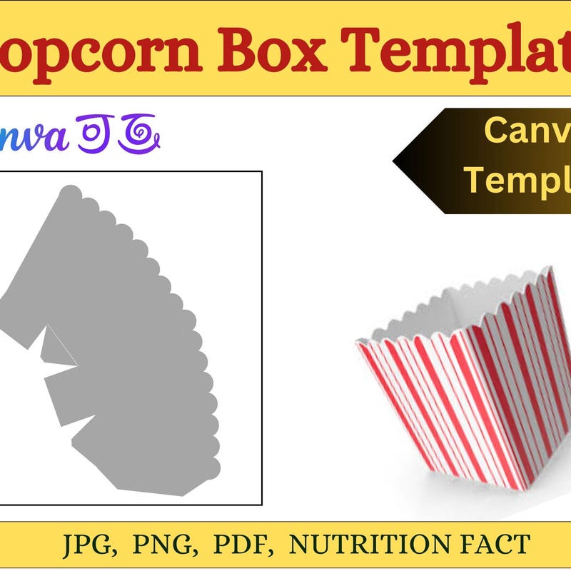 Mini Popcorn Boxes - Etsy