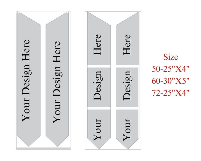 Graduation Stole Template | DIY Stole SVG | Printable Graduation Sash ...