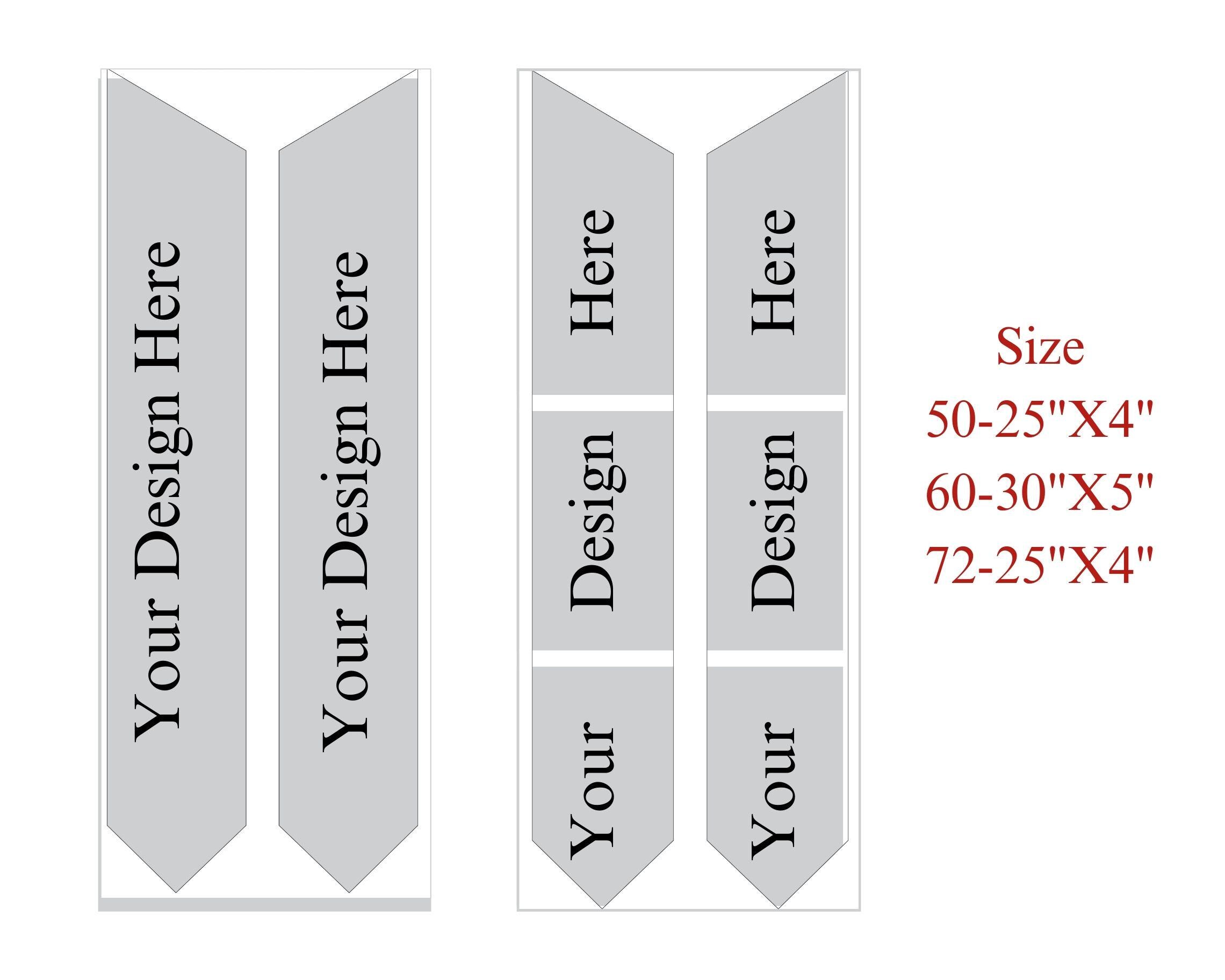 Graduation Stole Template | DIY Stole SVG | Printable Graduation Sash ...