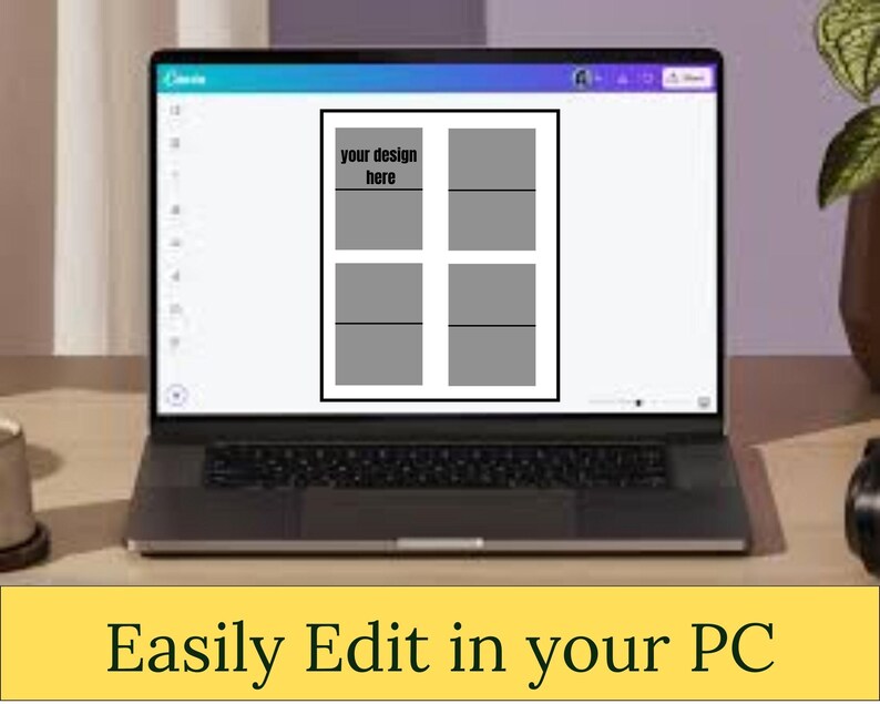 Tent Card Template, Editable Table Tent, Canva Name Card, Printable ...