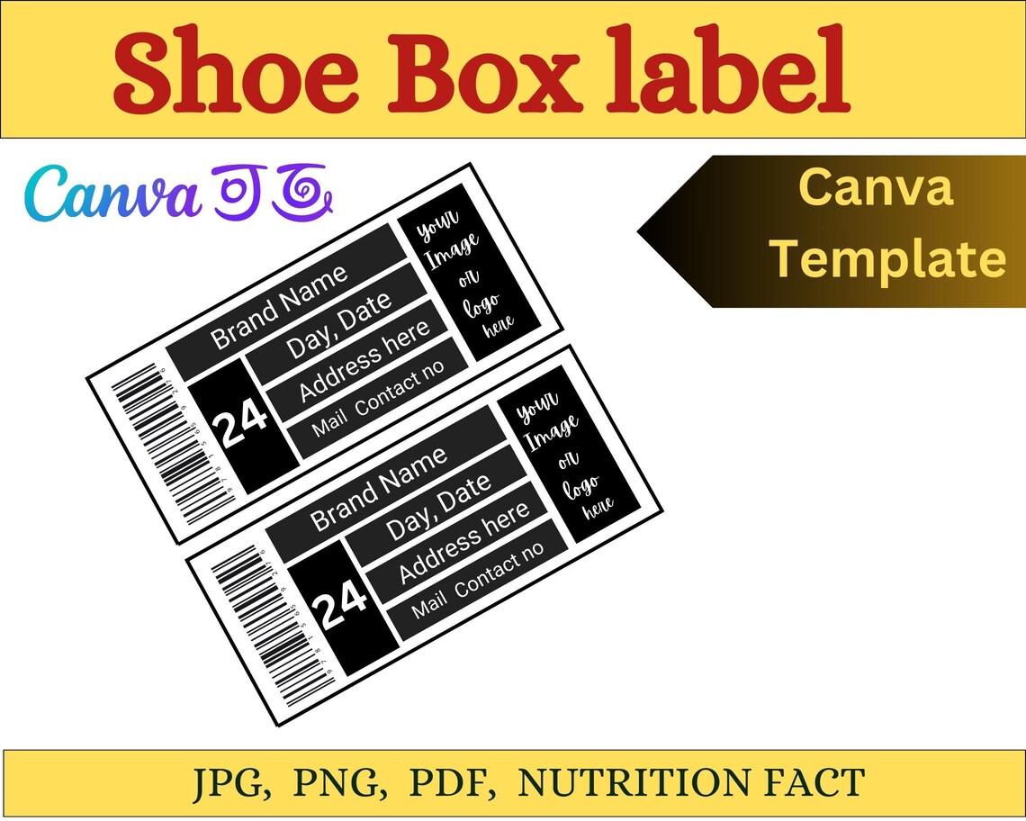 Shoe Box Template | DIY Shoe Box SVG | Printable Storage Box | Custom ...
