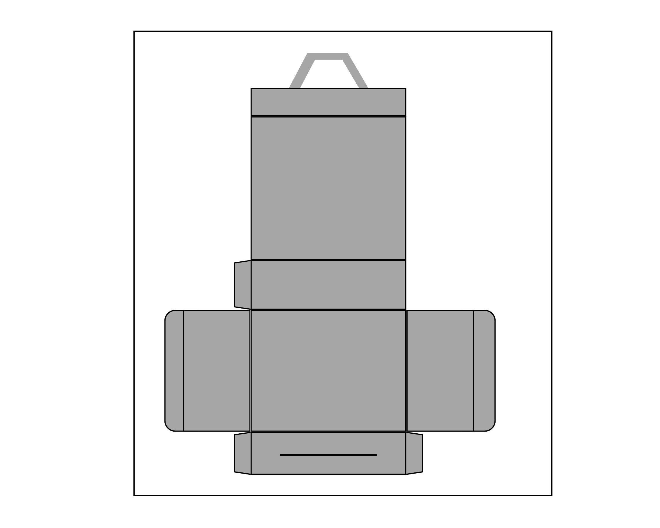 Mini Suitcase Box Template | DIY Favor, Travel Theme (svg, Png, Dxf ...