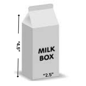 Milk Box Template| DIY Favor Box| Printable Paper Box| Party Treat Box ...