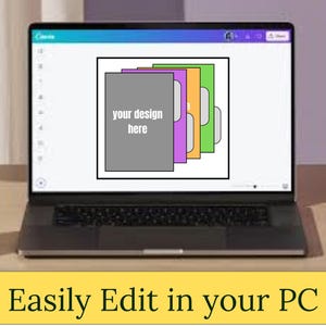 Editable Planner Divider Template: Canva Tab Dividers (digital Download ...