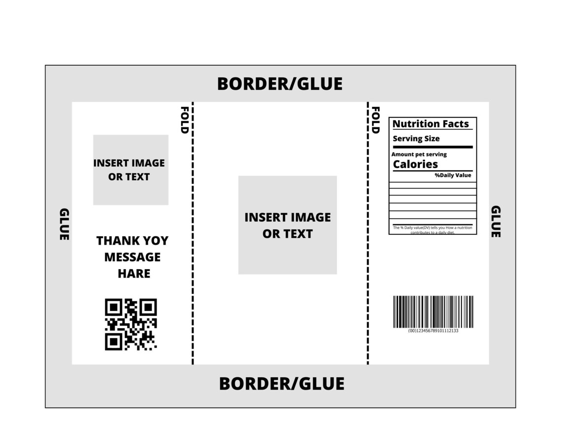 Editable Chip Bags| Chip Bag Template| Chip Bag Labels, Custom Chip ...