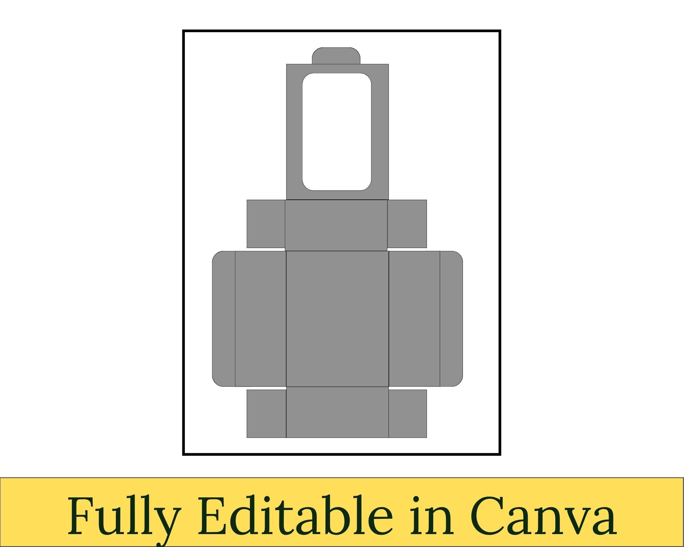 Keychain Box Template SVG, Gift Box for Keychain, Printable Box ...