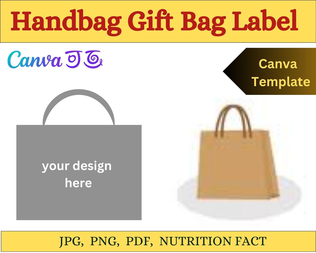 Handbag Gift Box Template | DIY Purse Favor Box (SVG, Canva) - Etsy