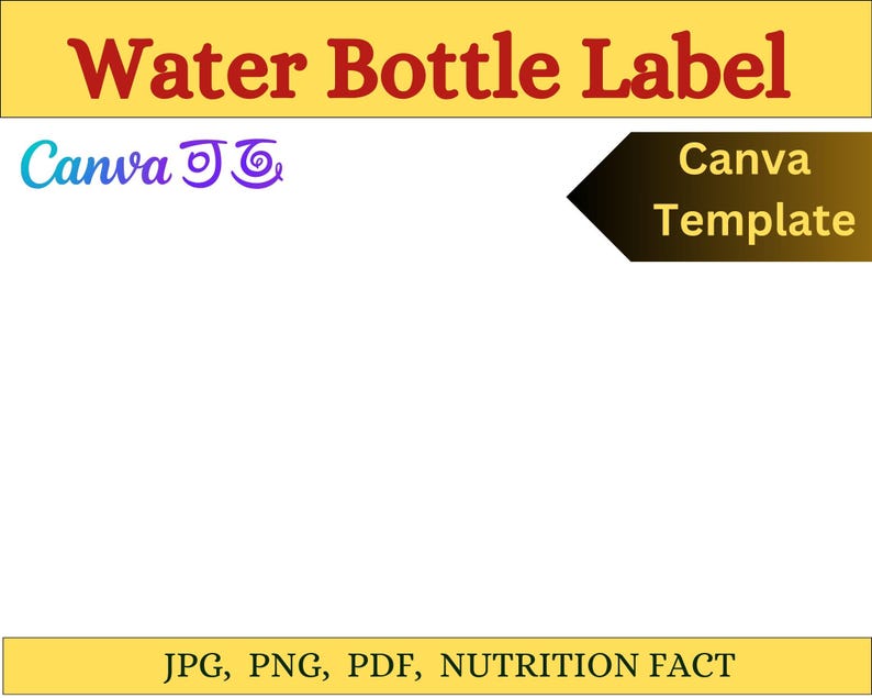 Editable Water Bottle Labels: DIY Party Decor (instant Download) - Etsy