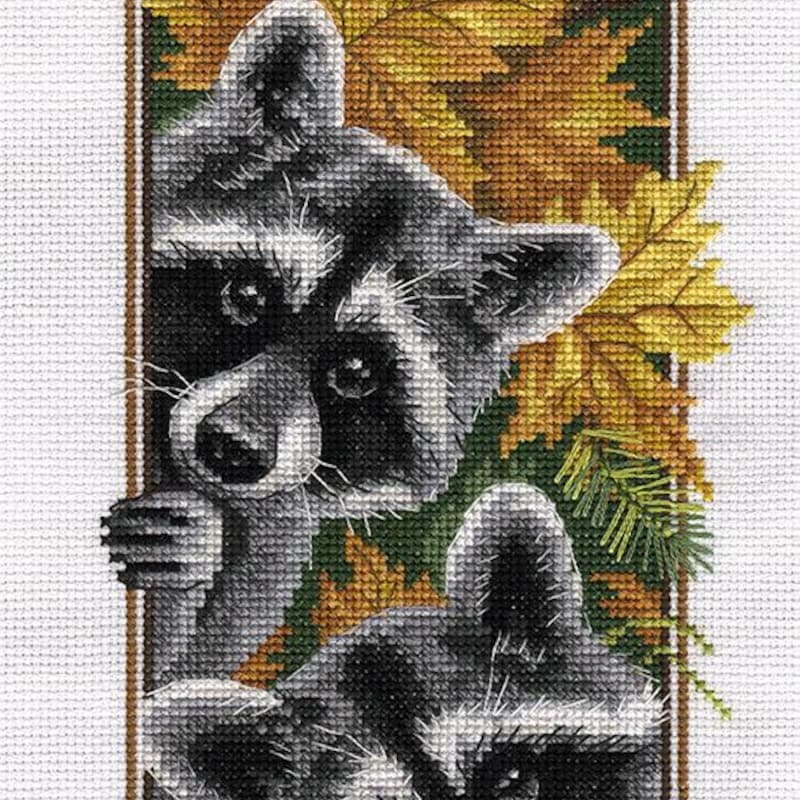 Raccoon Cross Stitch - Etsy