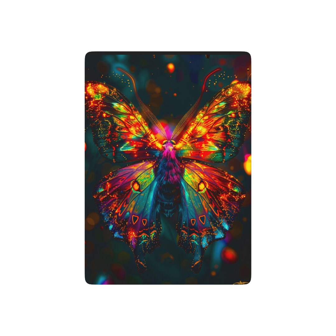 Poker Playing Cards Set "the Emberwing Moth" - Unique Card Deck, Game ...