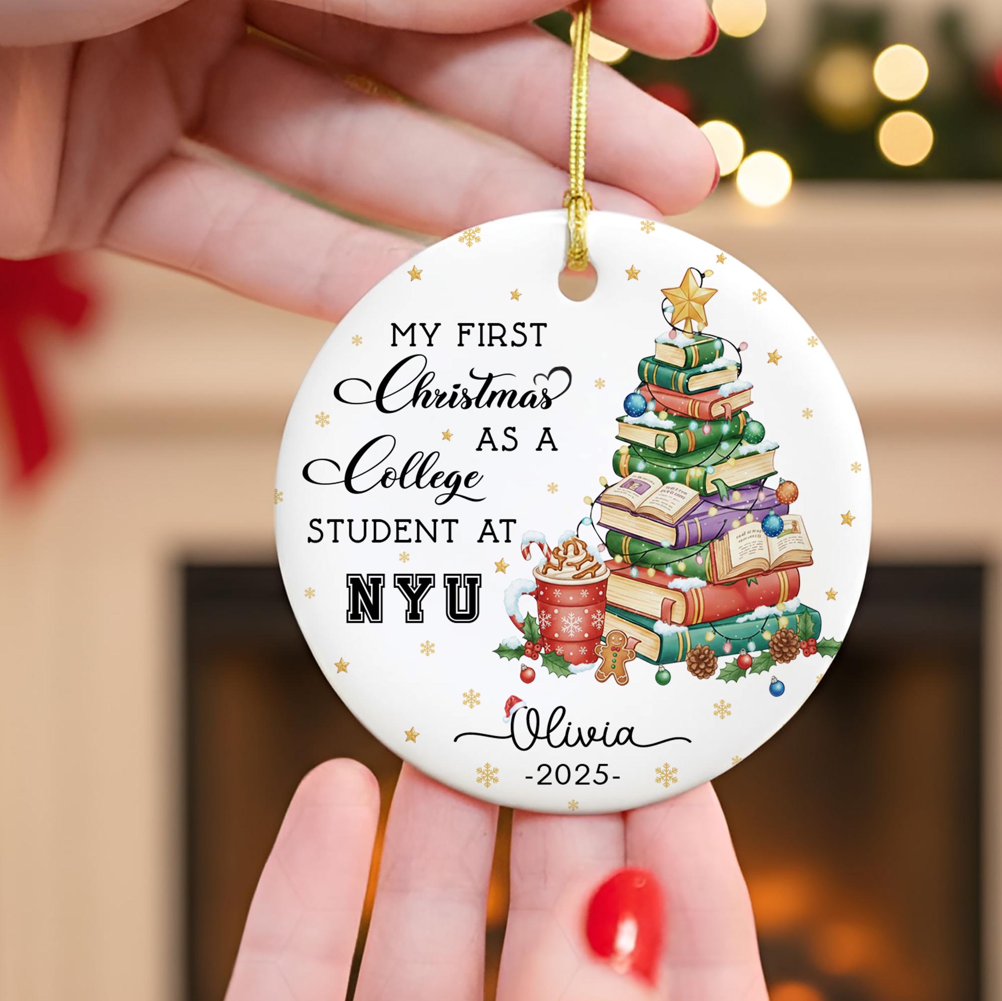 My First Year as a College Student Ornament,personalized Freshman ...