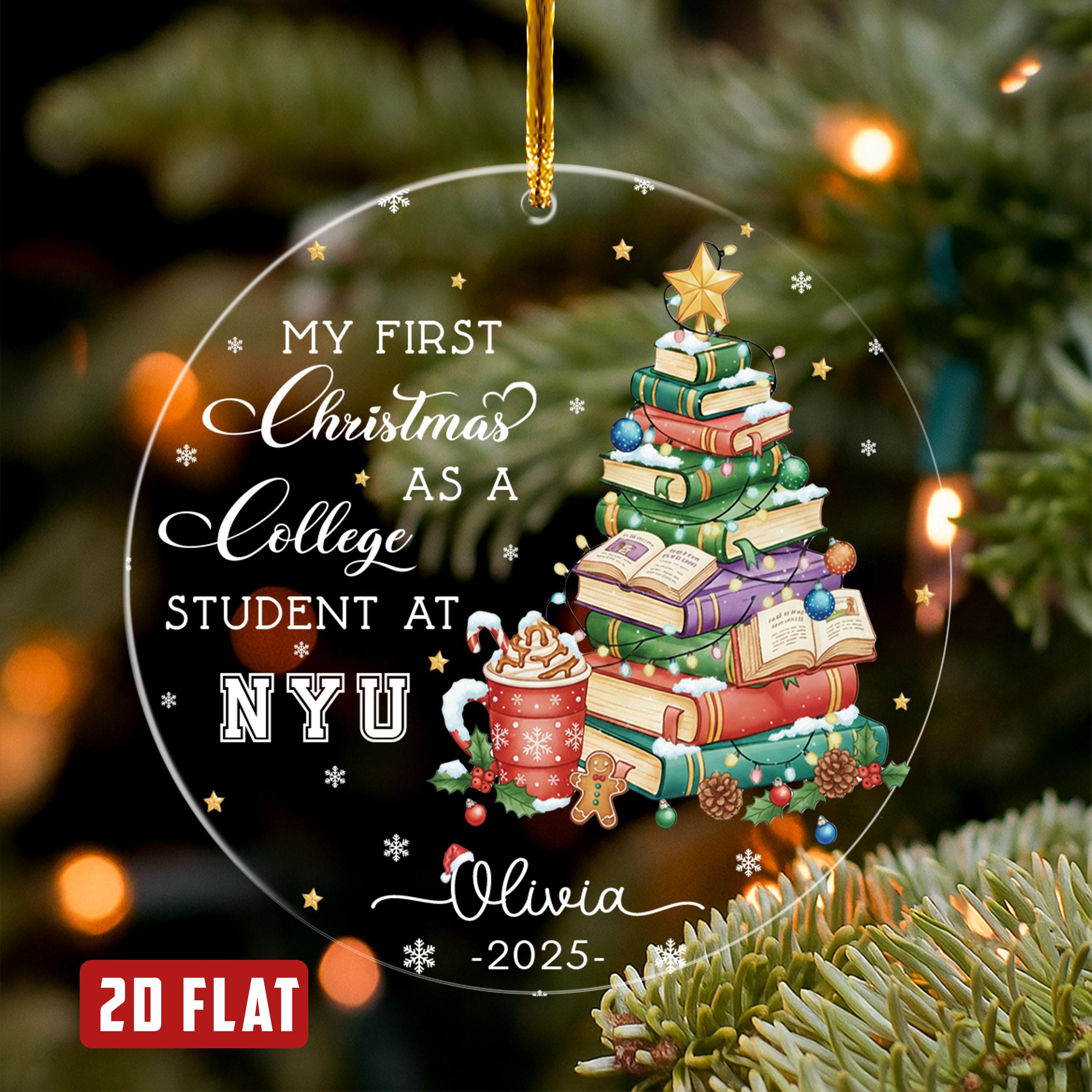My First Year as a College Student Ornament,personalized Freshman ...