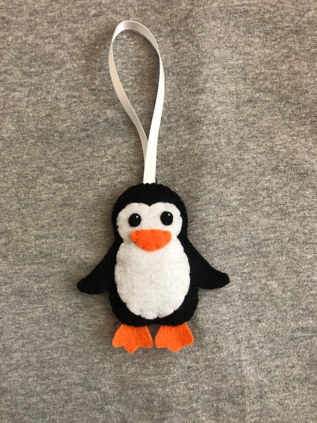 Penguin Christmas Ornament Home Decor for the Holidays in Felt - Etsy