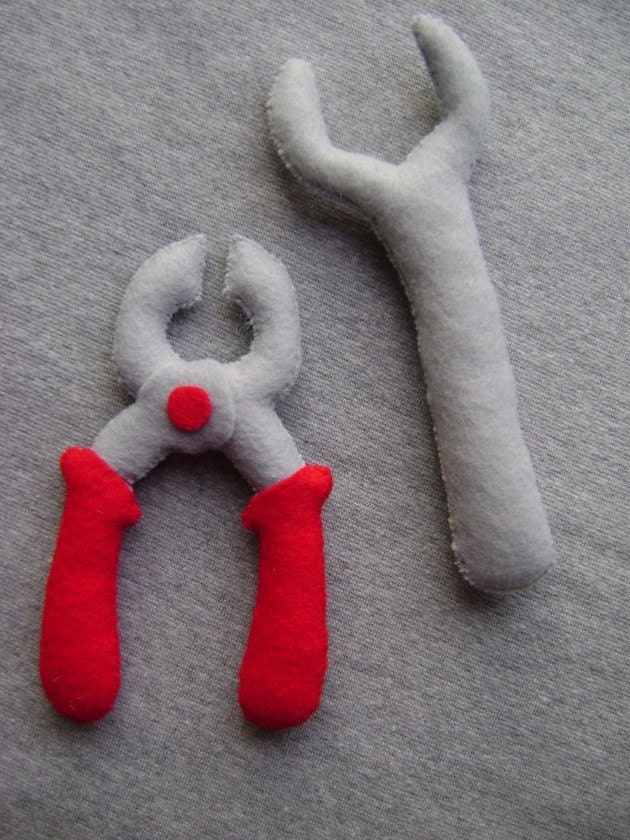 Tool Set Toys, Includes a Wrench, Saw, Pliers, Screwdriver & Hammer - Etsy