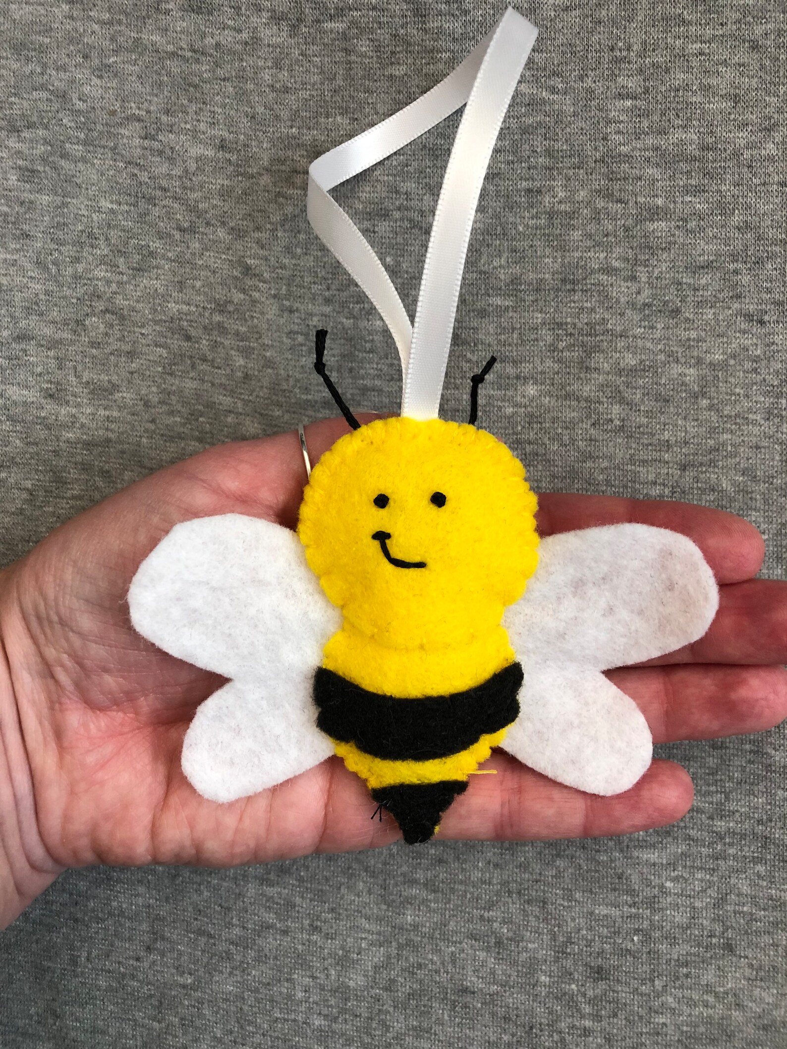 Buy Bumble Bee Christmas Ornament in Black and Yellow Felt Holiday ...